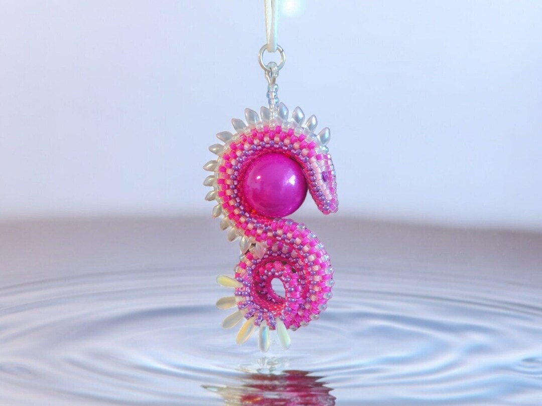 Pink Fuchsia Dragon Necklace With Fuchsia Eyes, S Dragon, 3d Dragon ...