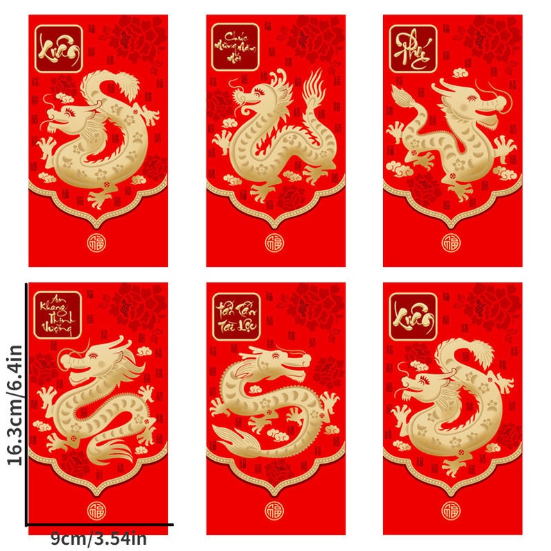 Red Envelopes Year Of The Dragon Red Envelope 2024 Chinese New Year