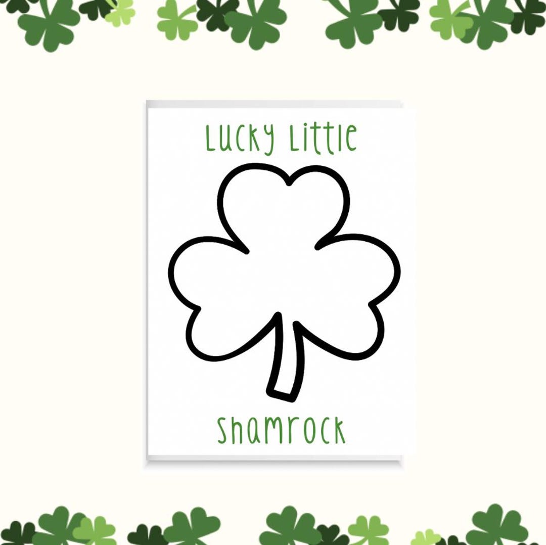 Lucky Little Shamrock| Mom | Grandma | DIY Printable Craft | Kids ...