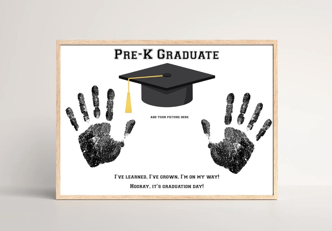 Preschool Graduation Handprint Printable - Etsy