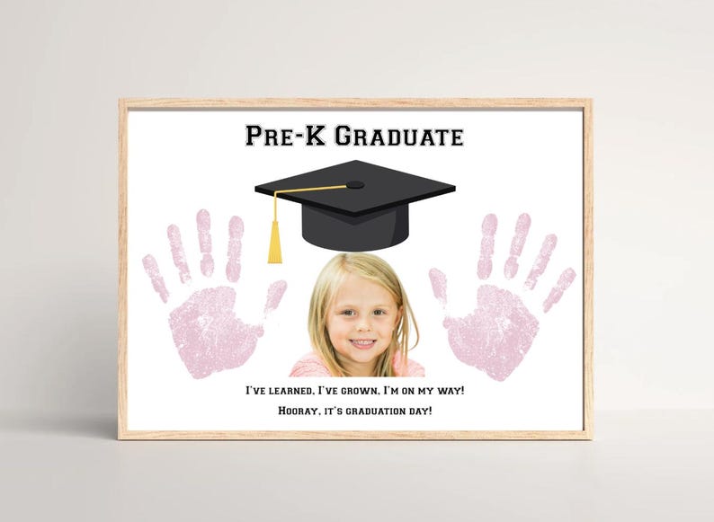 Preschool Graduation Handprint Printable - Etsy