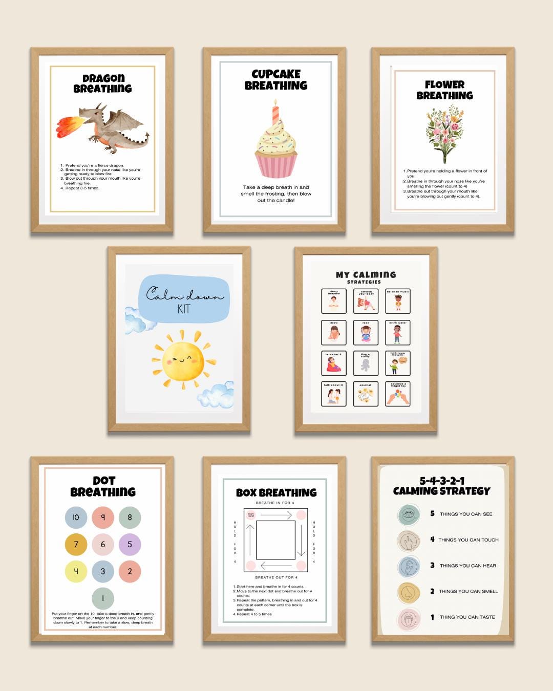 Calm Down Kit | Social Emotional Regulation Posters | Calm Down Corner ...
