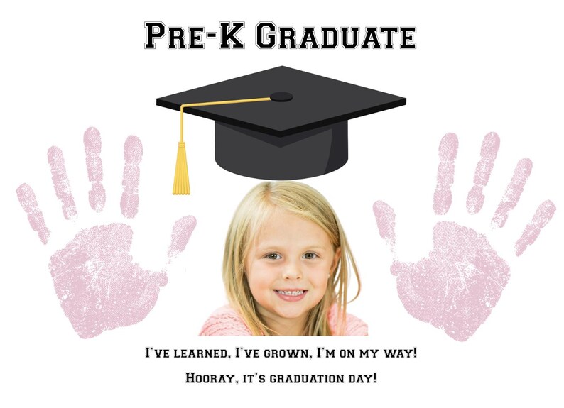 Preschool Graduation Handprint Printable - Etsy