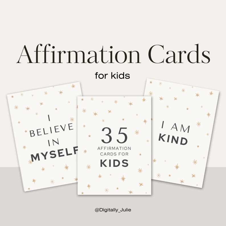 35 Printable Affirmation Cards for Kids - Etsy