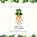 Lucky Little Leprechaun Handprint Craft| Mom | Grandma | DIY Printable ...