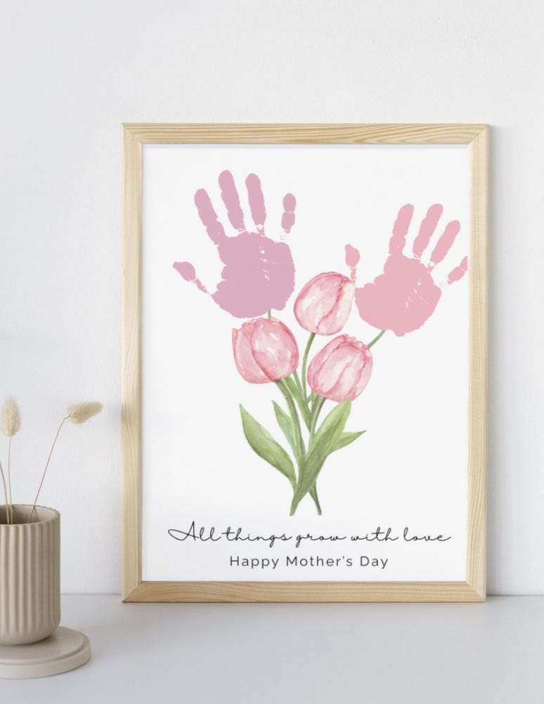 Mother's Day Handprint Craft for Kids | DIY Keepsake Gift for Mom ...