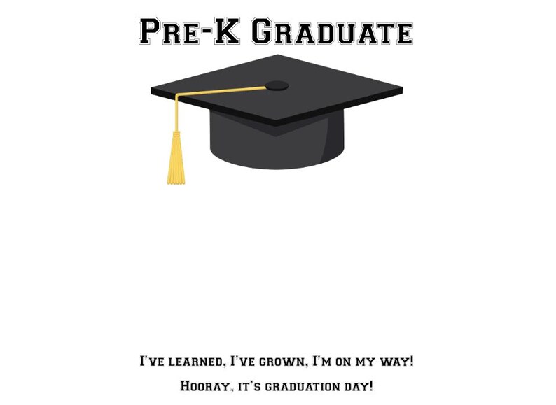 Preschool Graduation Handprint Printable - Etsy