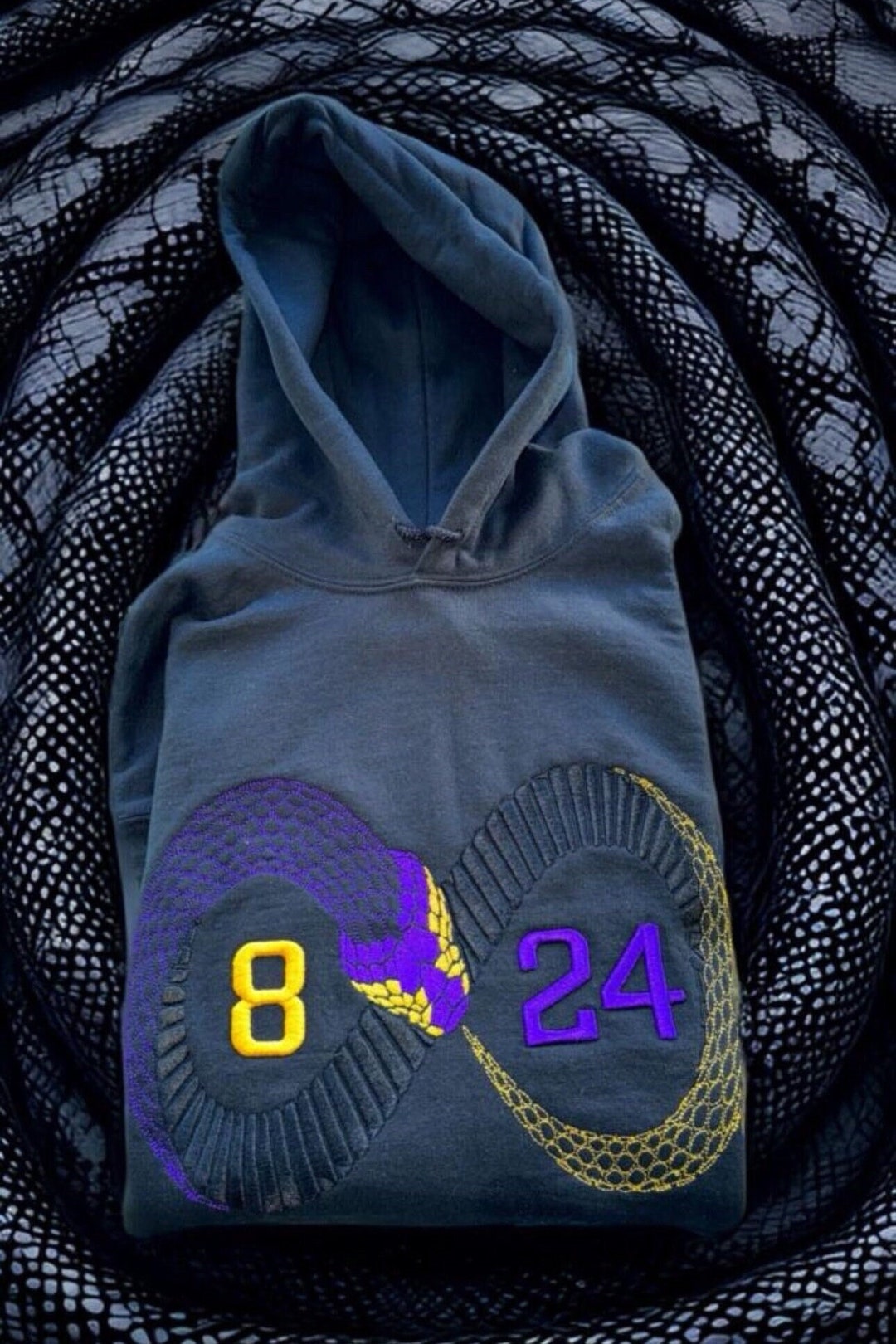 Mamba 8/24 Infinity Embroidered Hoodie - Etsy