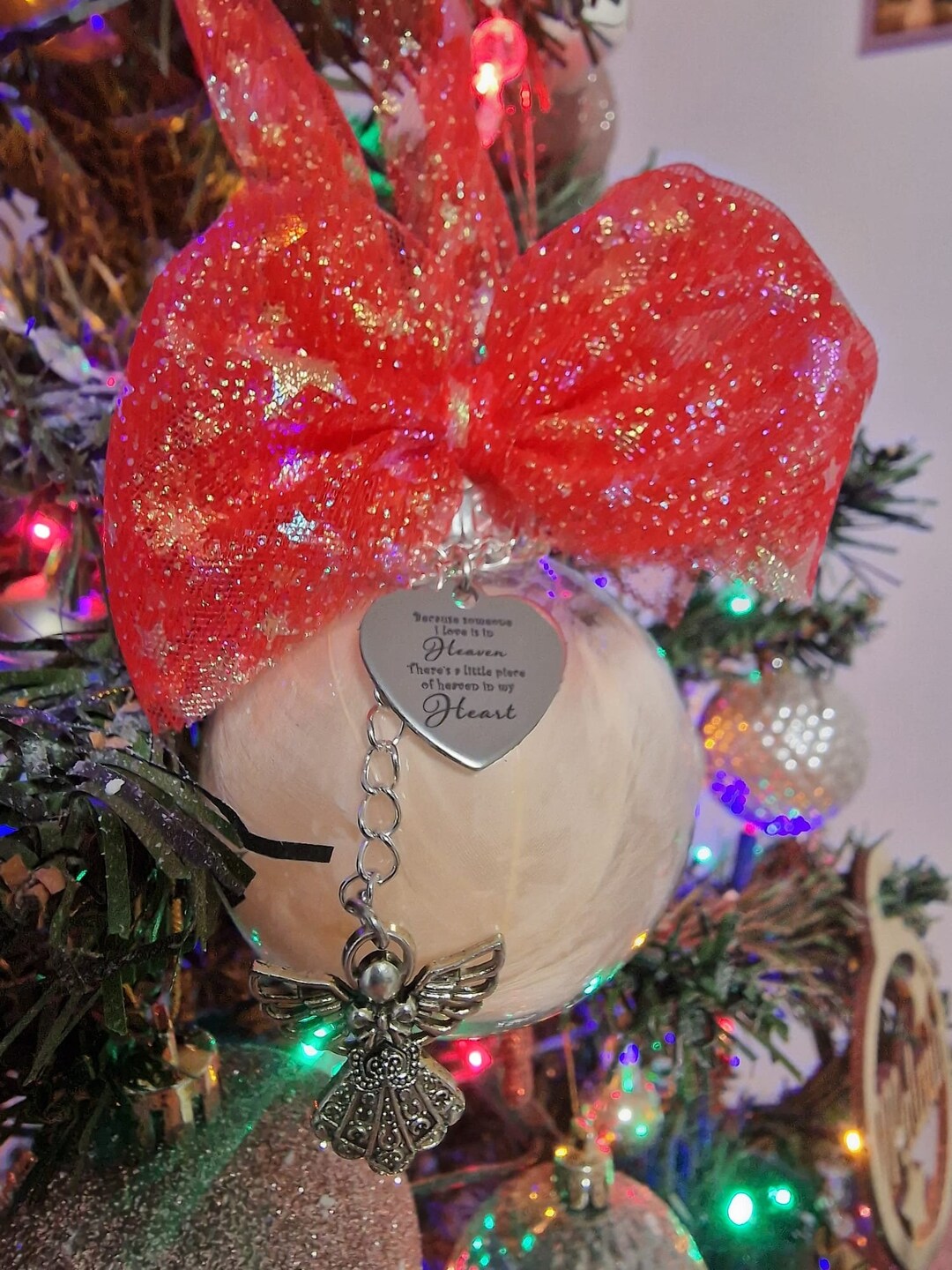 Memorial Christmas Baubble, Loss Baubble, Christmas Memorial Ornament ...
