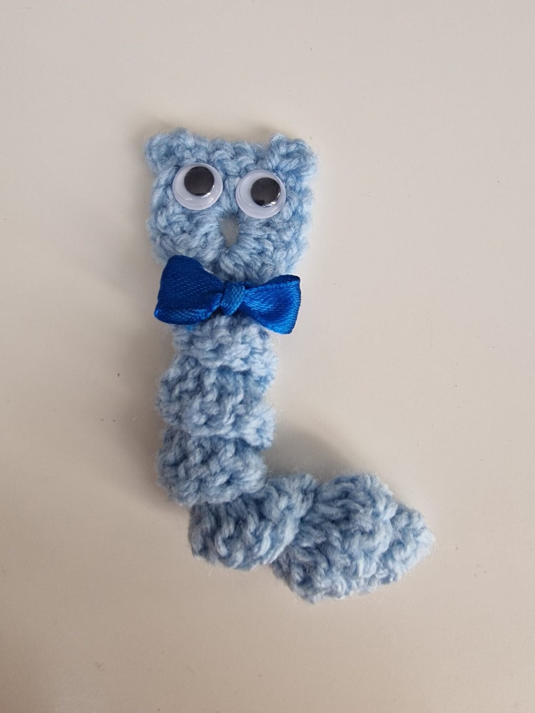 Handmade Worry Worm, Hand Knitted Worry Worm, Fiddle Fidget, ADHD ...