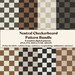 Neutral Checkerboard Paper Pattern Bundle for Commercial Licensing ...