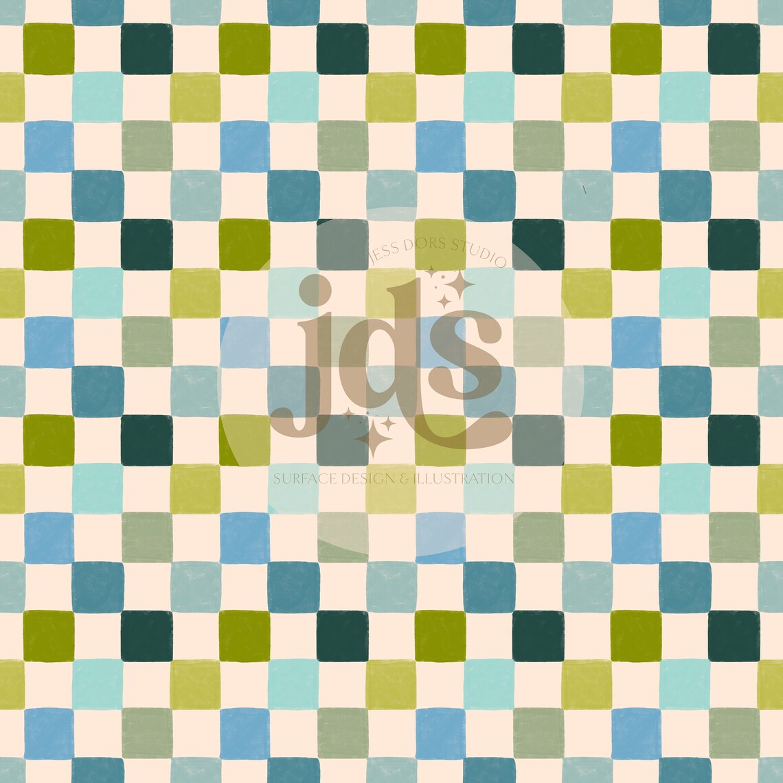 Seamless Pattern for Boys, Checkerboard Seamless File for Digital ...