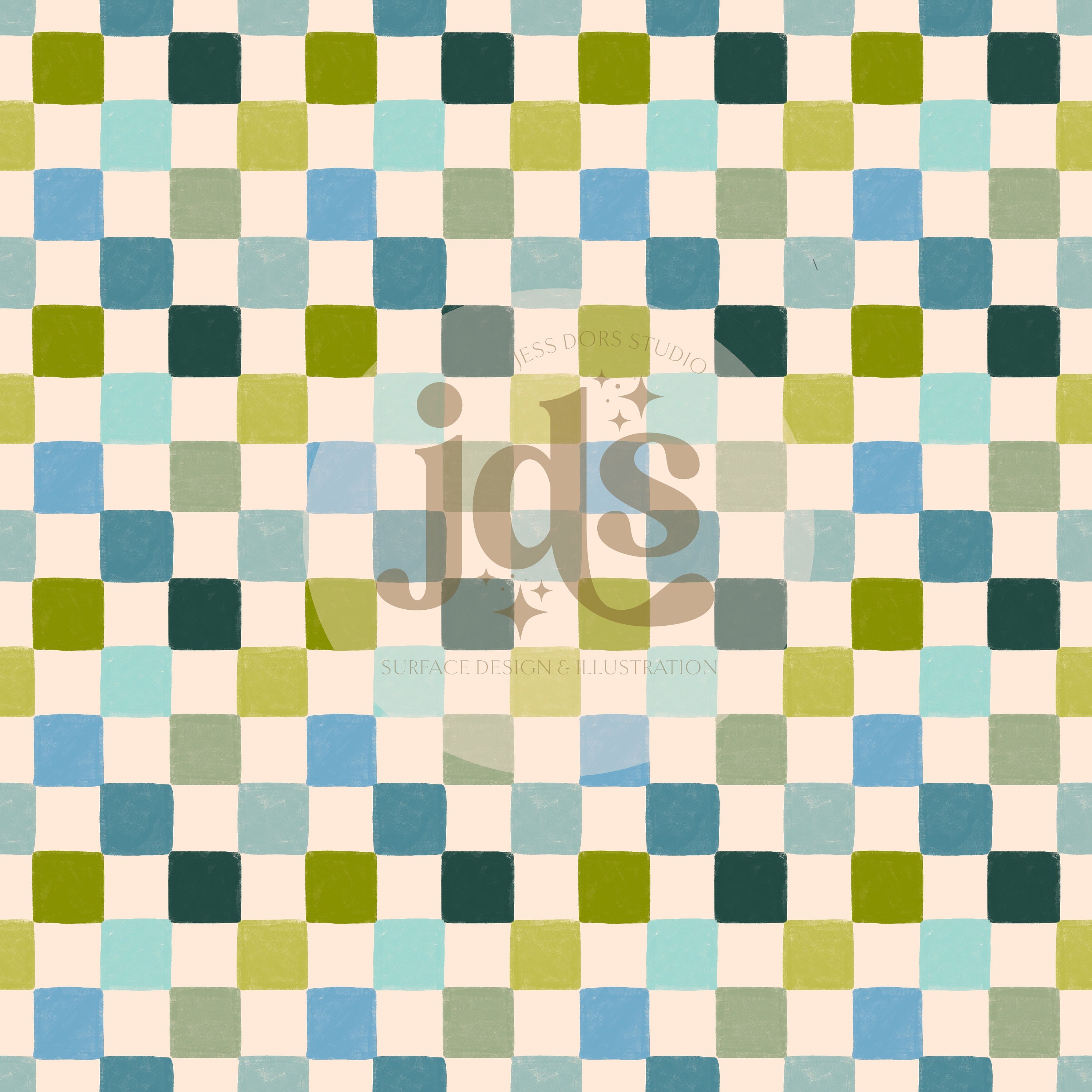 Seamless Pattern for Boys, Checkerboard Seamless File for Digital ...
