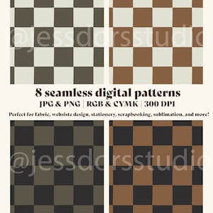Neutral Checkerboard Paper Pattern Bundle for Commercial Licensing ...