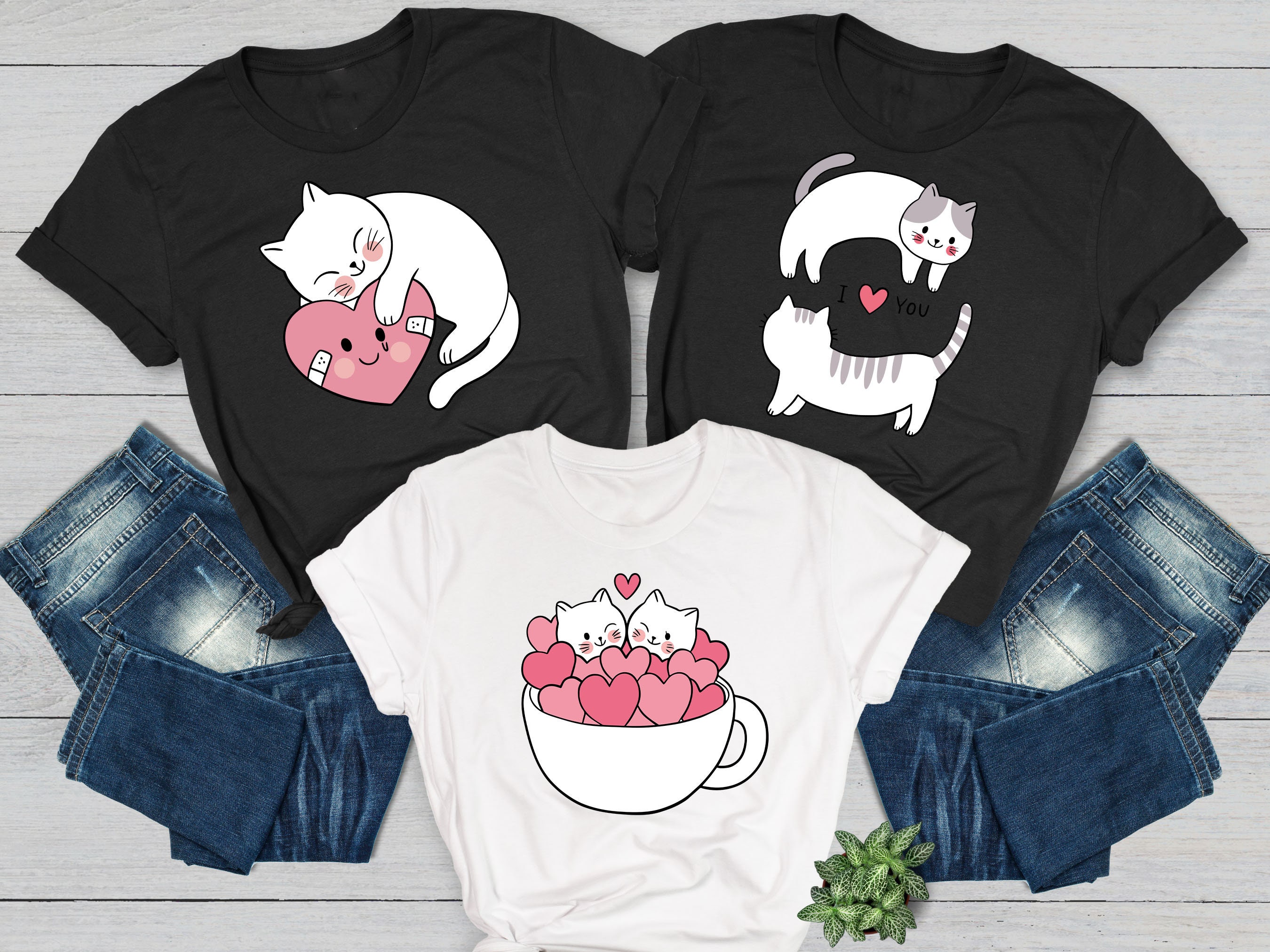 Cat Valentine Svg, Clipart Cute Cat, Valentine Png, Cat Png, Love ...