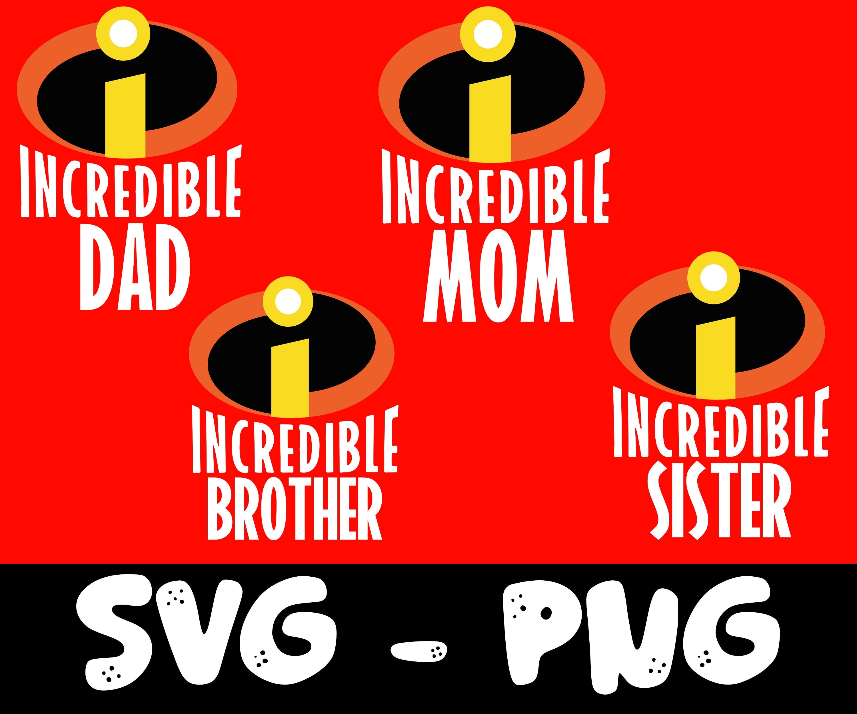 Incredible Logo Svg, the Incredibles SVG PNG Digital Download / the ...