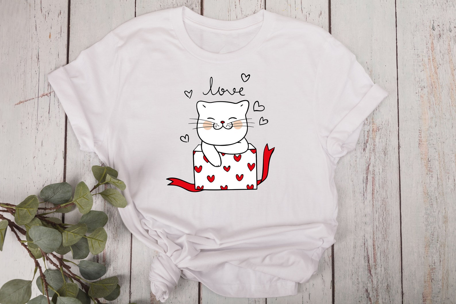 Cat Valentine Svg, Clipart Cute Cat, Valentine Png, Cat Png, Love ...