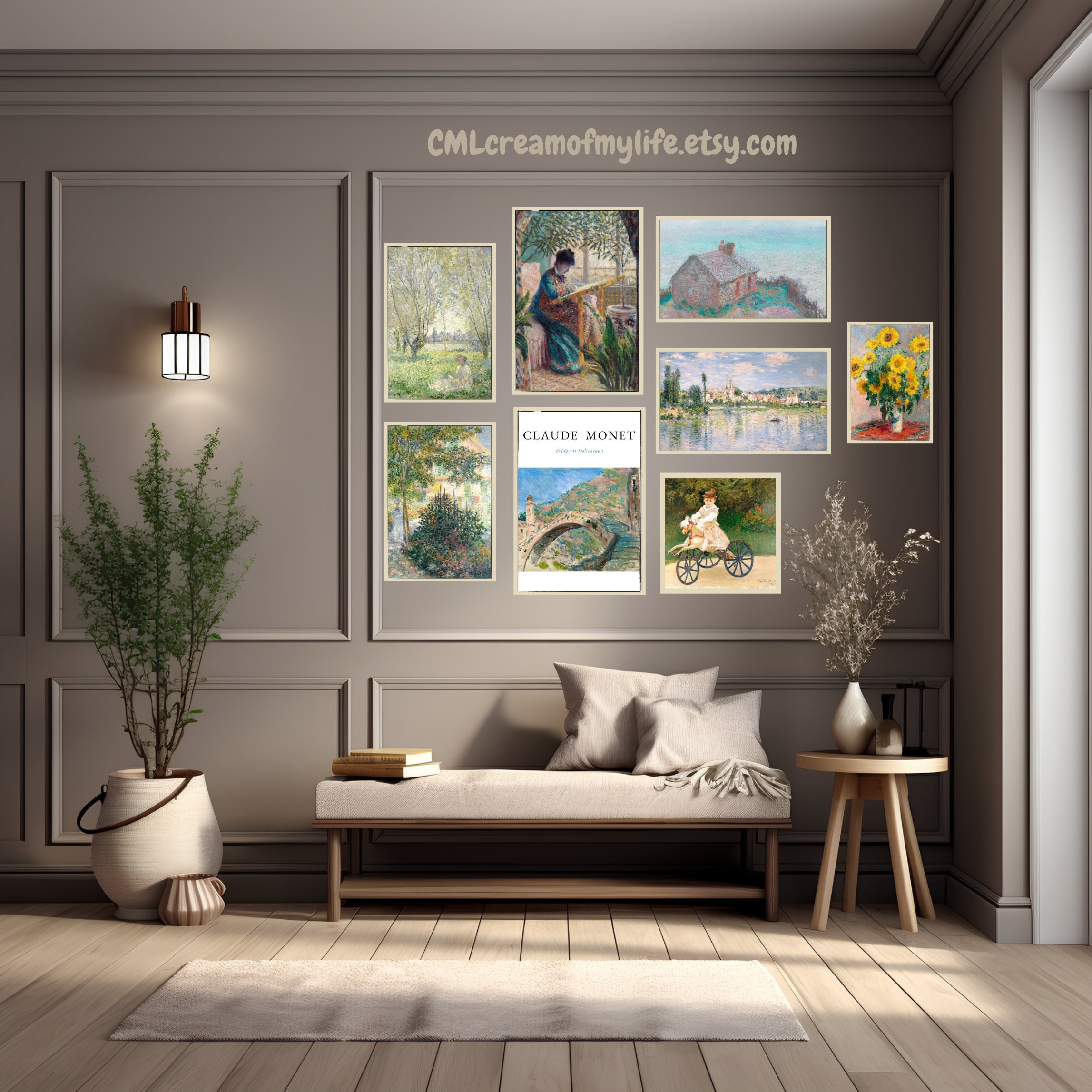 Conjunto De 207 Impresiones Digitales De Claude Monet, Impresión De ...