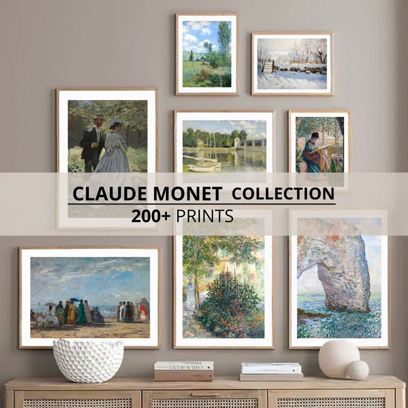 Conjunto De 207 Impresiones Digitales De Claude Monet, Impresión De ...