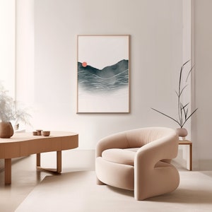 Japan Wave Print — Digital Print for Modern Home Decor Aesthetic Japan ...