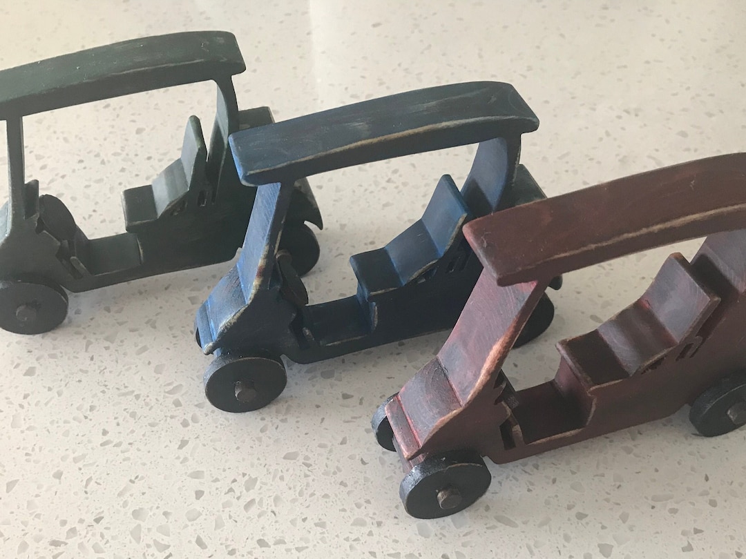 Rustic Golf Carts Decor Gift for Golfer Dad Men Birthday, Wooden Home ...