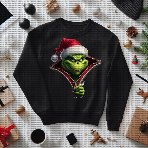 Zipper Grinch Png - Etsy