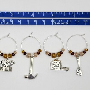 NEW! Handyman, Decorator, DIY, Construction, Builder, Wine Charms ...