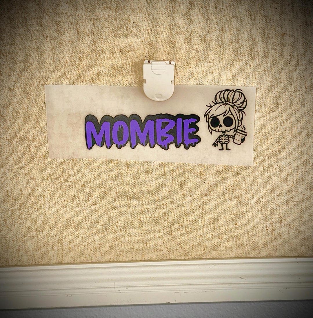 Zombie Mom Mombie Fun DECAL VINYL STICKER Spooky Halloween Cute ...