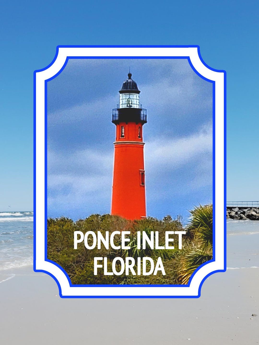 Ponce Inlet Lighthouse Vinyl Decal Sticker - Etsy