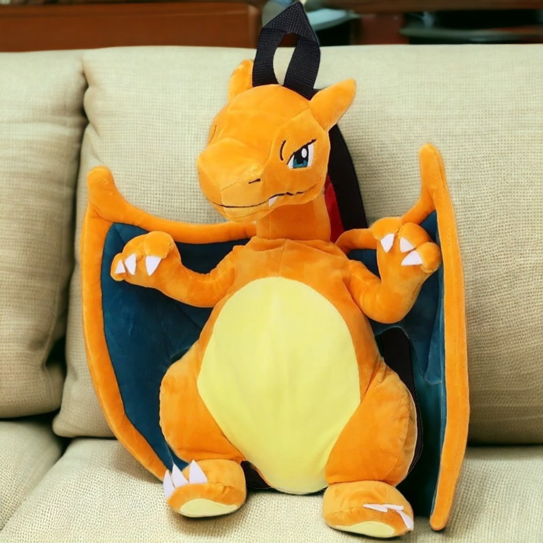 Charizard Plush Backpack Pokemon Plushy Backpack Cute - Etsy