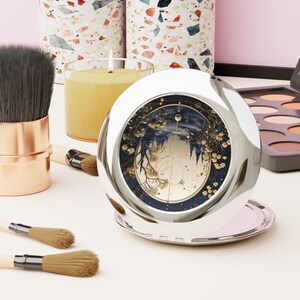 Compact Mirror Mystic Vintage Travel Makeup Mirror Purse Personalized ...