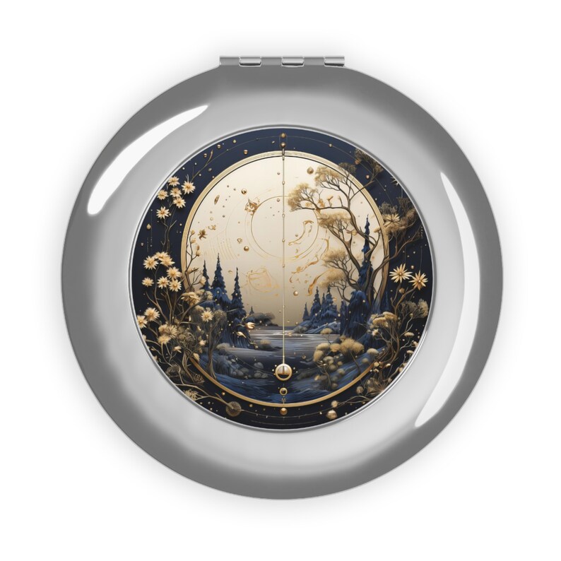 Compact Mirror Mystic Vintage Travel Makeup Mirror Purse Personalized ...