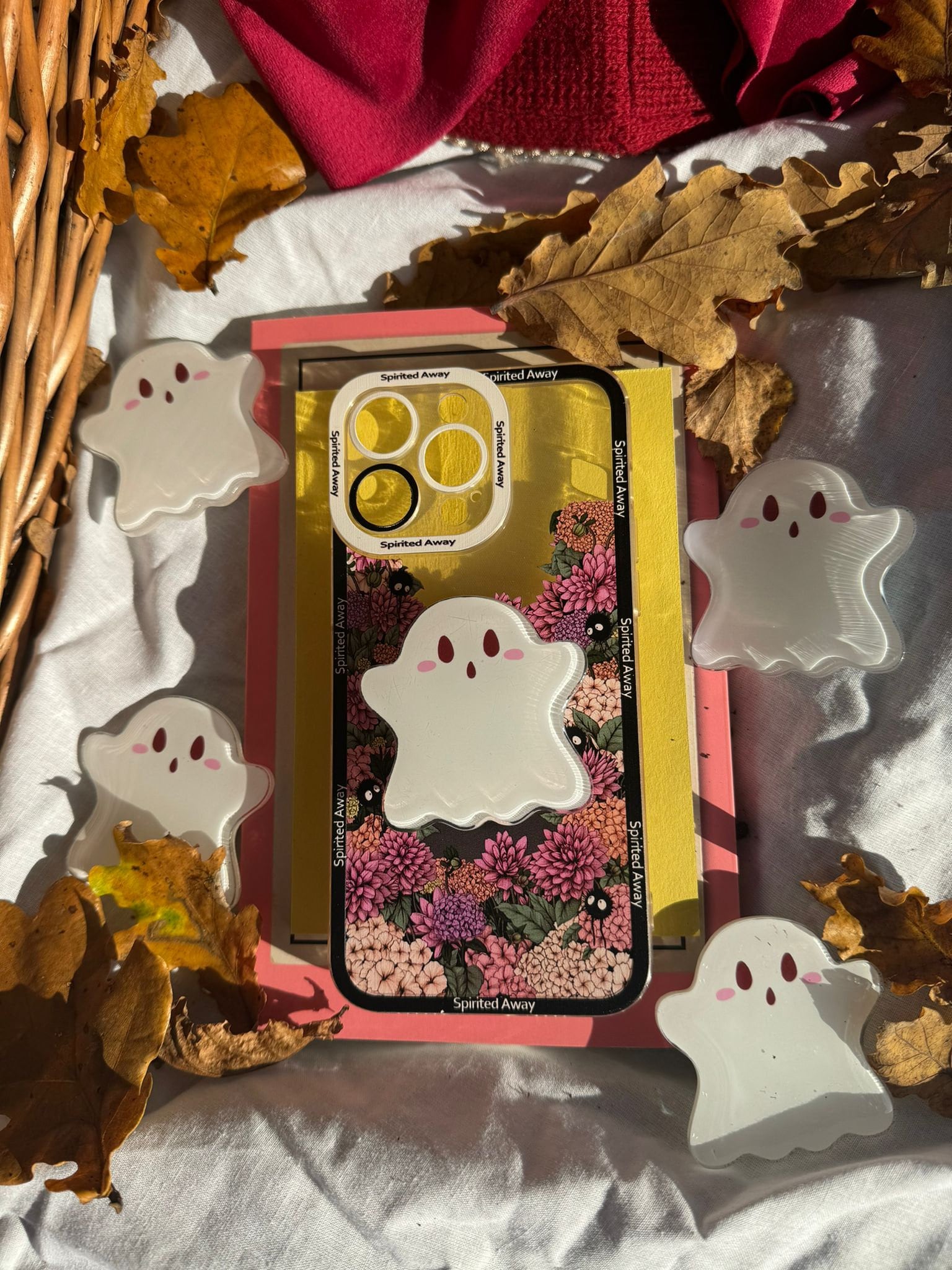 Spooky Ghost Phone Grip Cute Pop-up Phone Holder Ghost Phone - Etsy