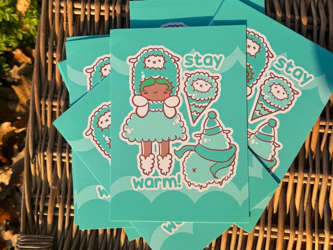 Mini Prints A6 Kawaii Cute Mini Poster Winter Poster Wall Art Wall Art ...