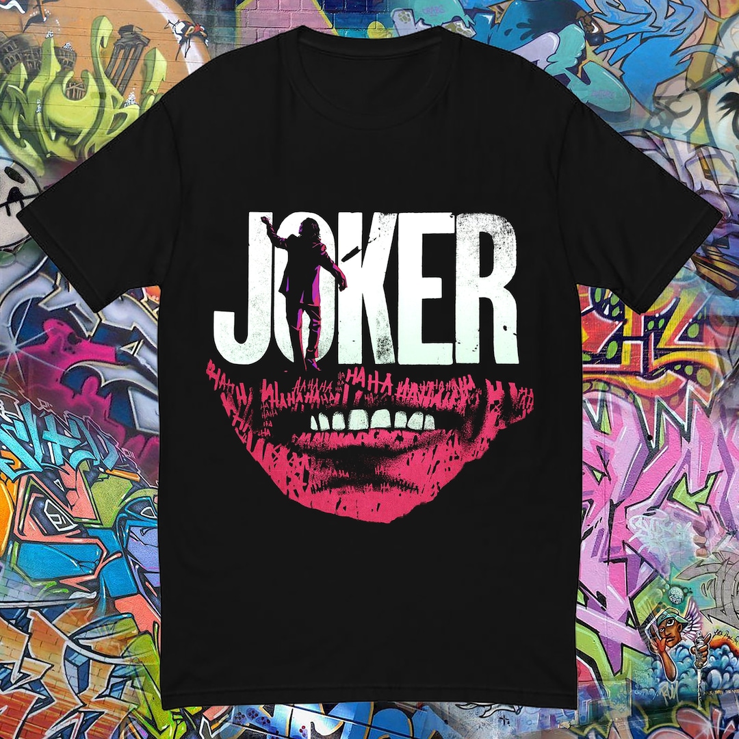 The Joker T-shirt, the Dark Knight Heath Ledger Joker T-shirt, Vintage Horror Movie Shirt, 80s ...