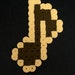 Music Notes Made Out of Perler Melty Beads. - Etsy