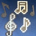 Music Notes Made Out of Perler Melty Beads. - Etsy