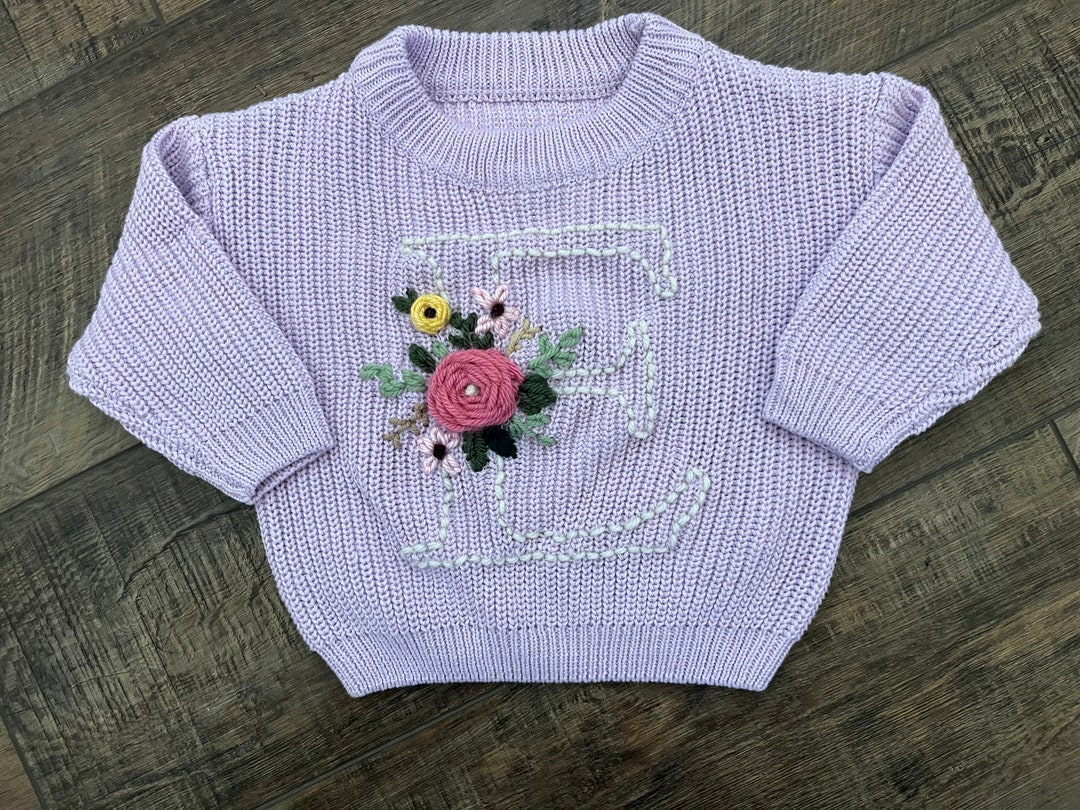Custom Initial Sweaters - Etsy