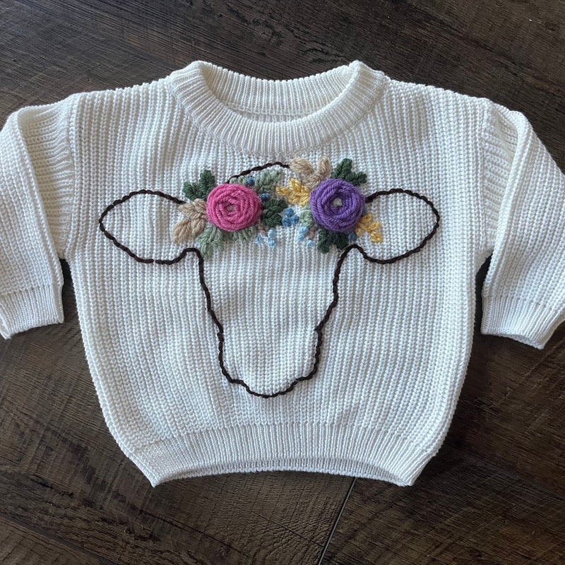 Boys Farm Animal Sweater - Etsy