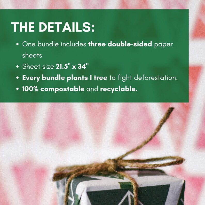 Sustainable Wrapping Paper Eco-friendly, Recycled, Zero Waste - Etsy