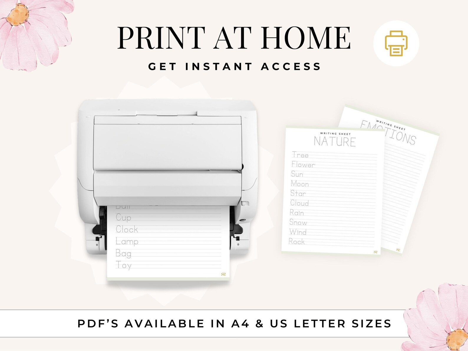 Printable Kids’ Writing Practice Sheets | Handwriting & Word Tracing ...
