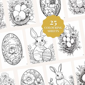 25 Easter Colouring Pages for Kids – Printable Mix & Match Easter ...