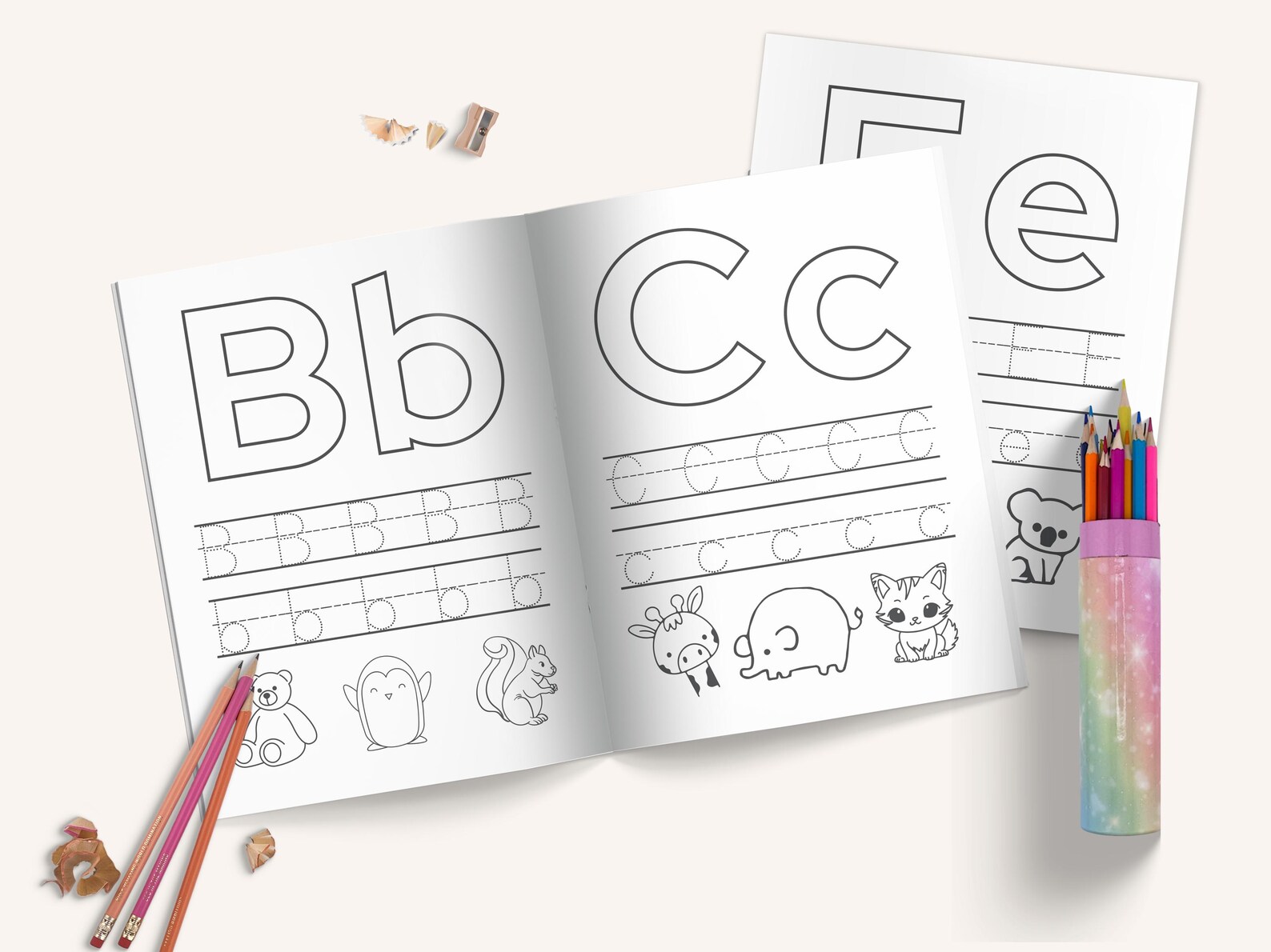 Printable Alphabet Learning Sheets for Kids – ABC Tracing, Colouring ...