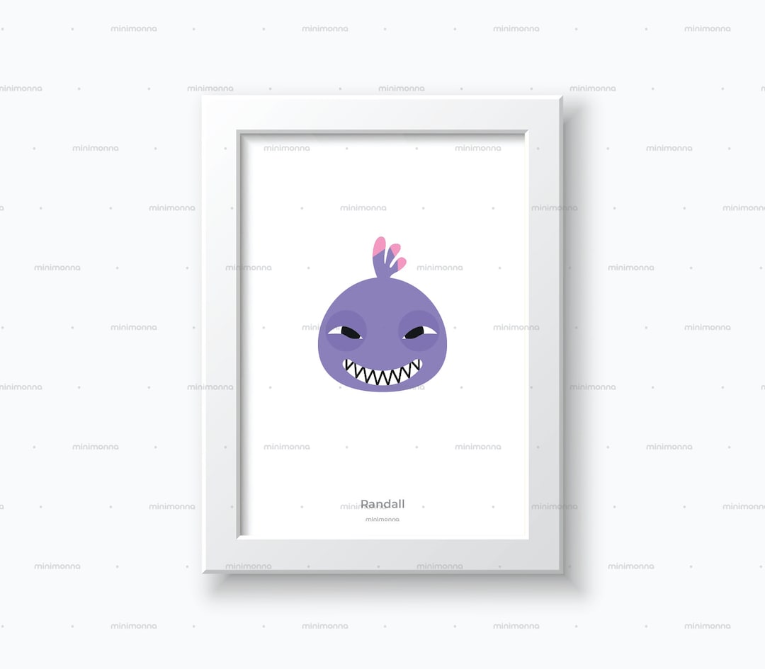 Randall Poster Monsters Inc. Poster Pixar Cartoon Poster - Etsy
