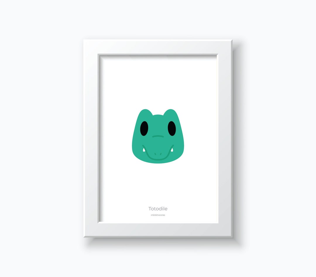 Totodile Pokemon Poster Pokemon Wall Art Totodile - Etsy