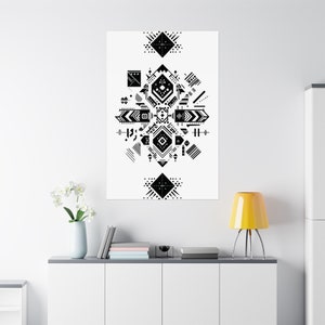 Symmetrical Linear Design Poster (free Shipping), Geometric Poster ...