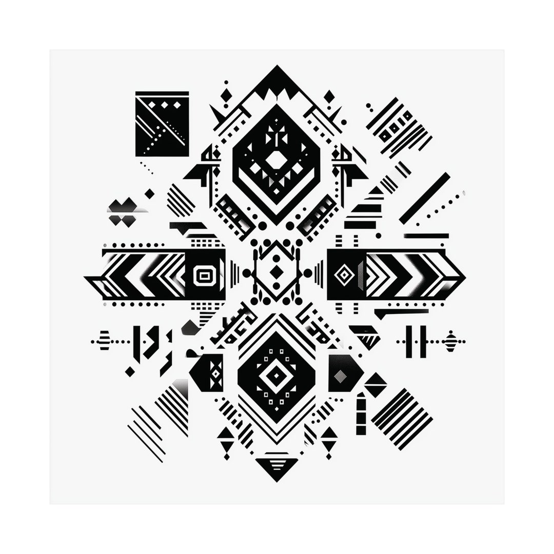 Symmetrical Linear Design Poster (free Shipping), Geometric Poster ...