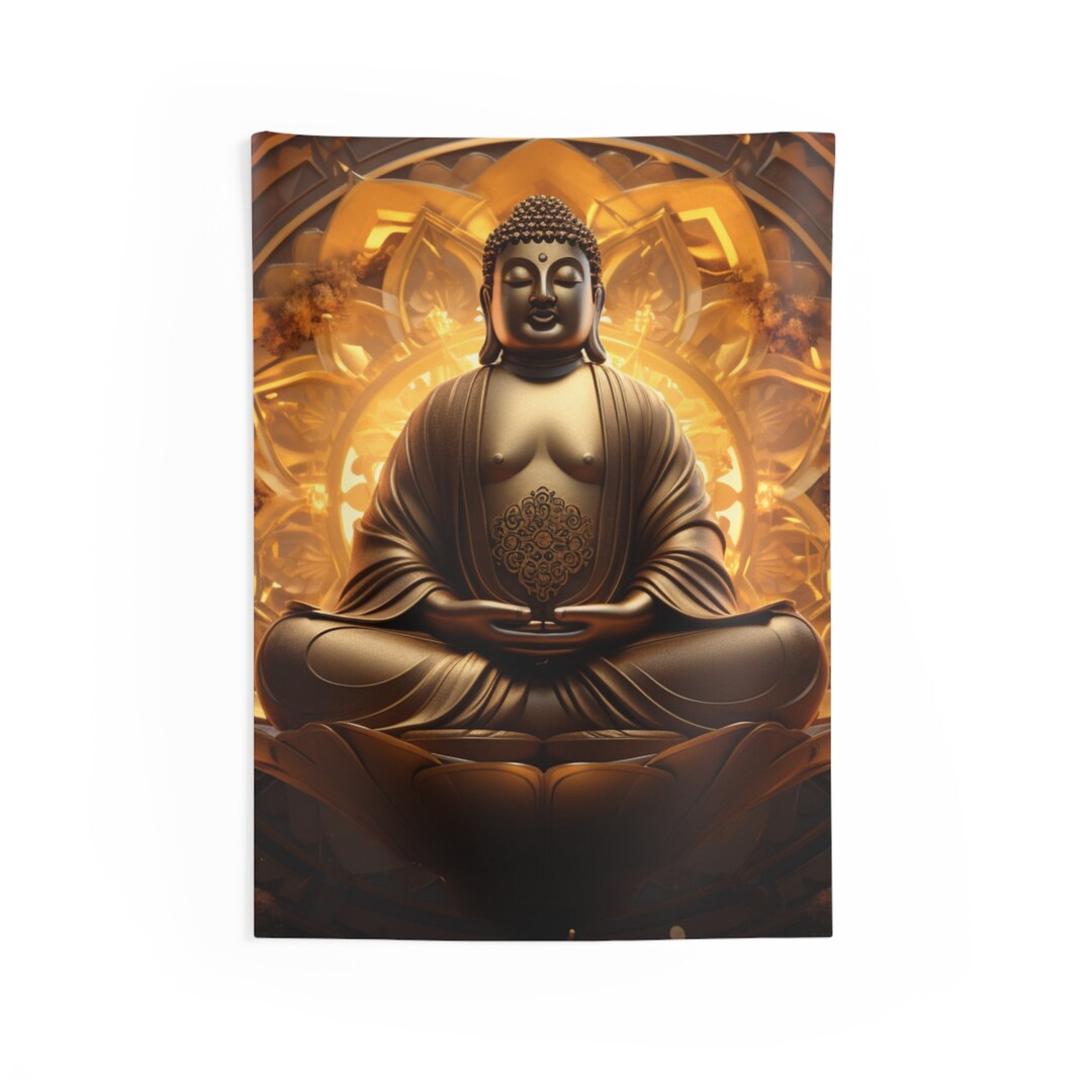 Buddha Wall Decor | Buddha Tapestry | Zen Wall Art | Buddha Print ...