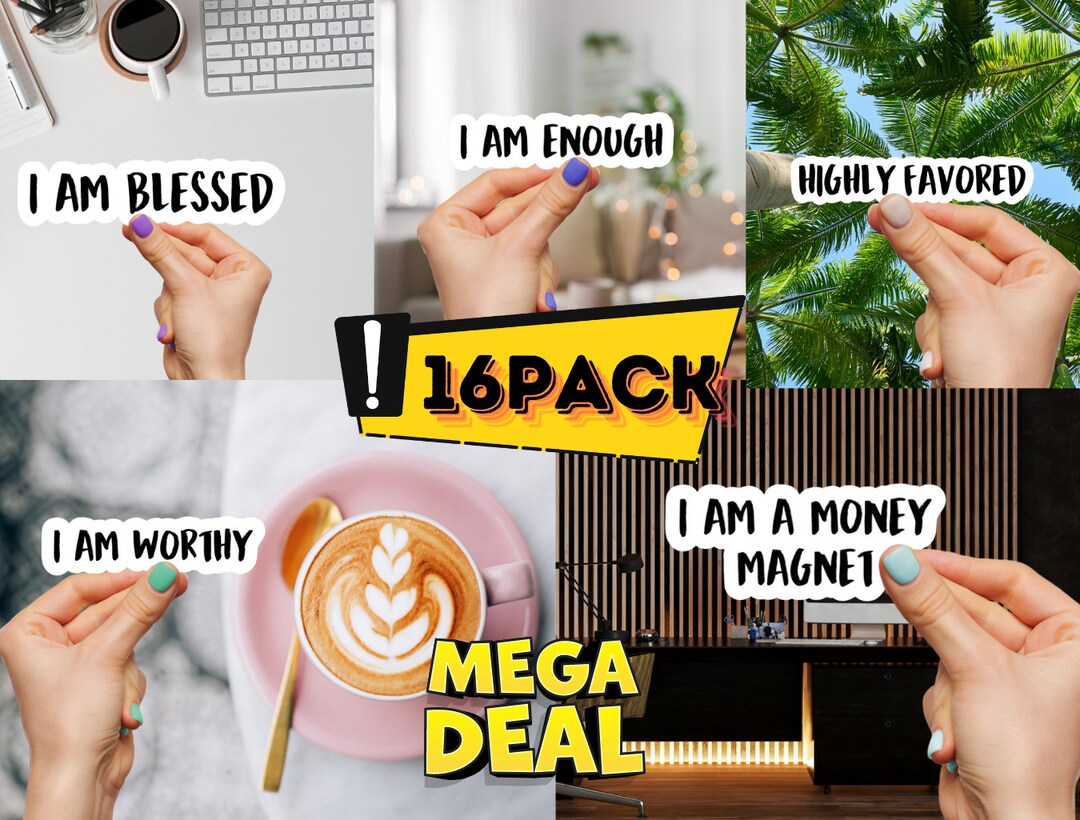 Cute Stickers, Positive Affirmation Sticker Pack, Inspirational Quotes ...