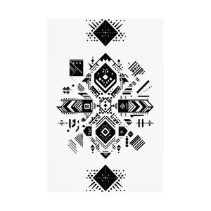 Symmetrical Linear Design Poster (free Shipping), Geometric Poster ...